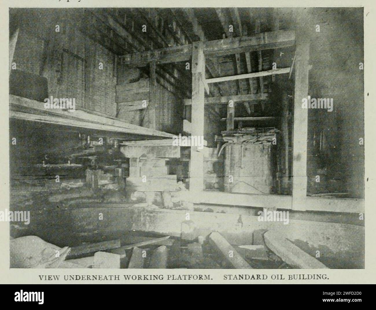 View underneath working platform STANDARD OIL BUILDING. from the ...