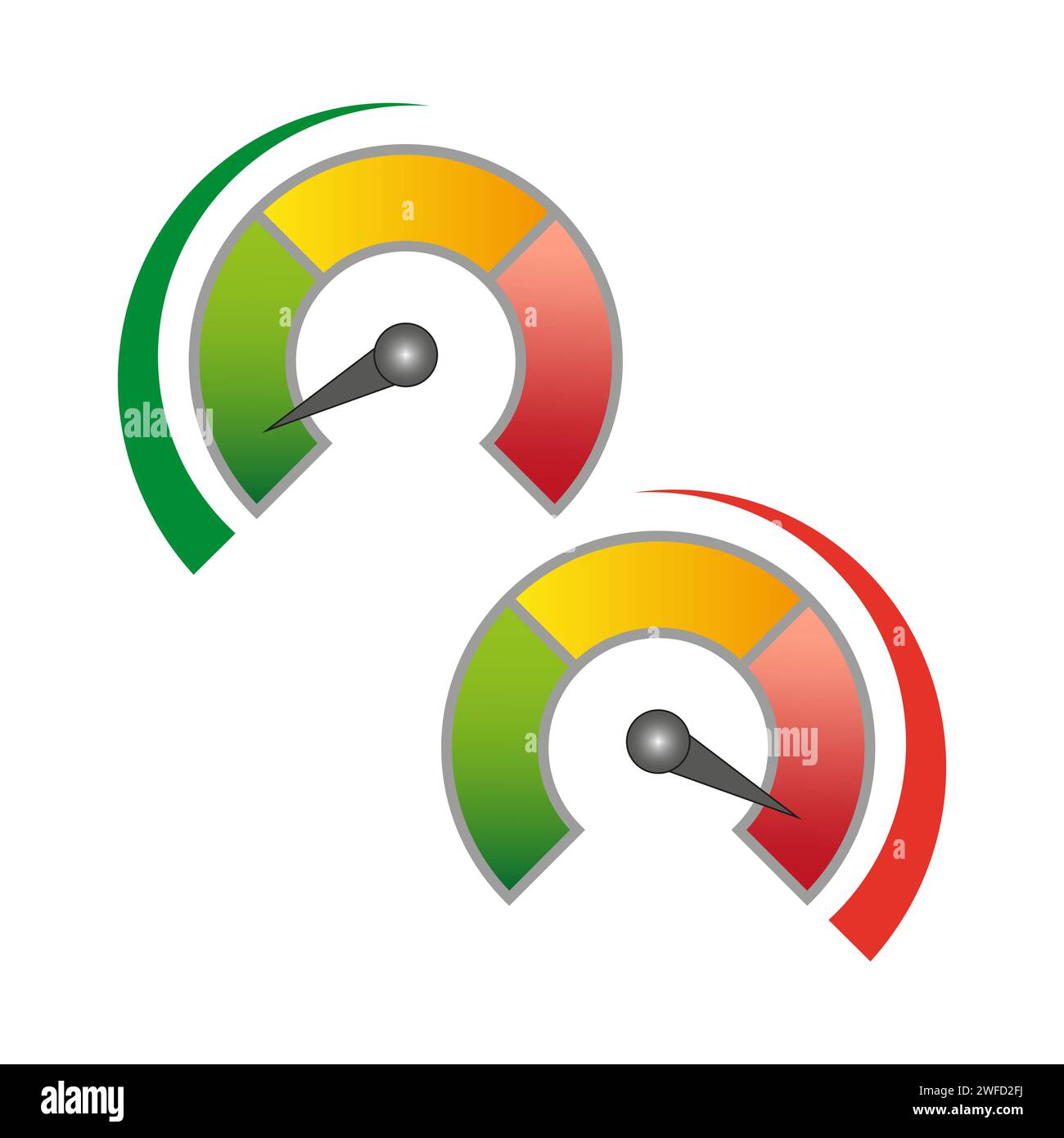Color speedometers. Progress bar. High speed. Vector illustration. EPS ...