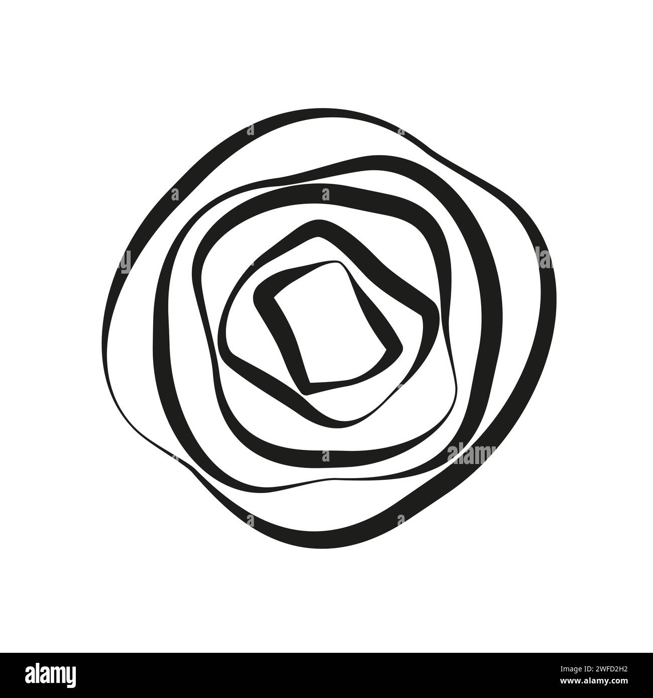 Random spiral swirl. Design element. Vector illustration. EPS 10 Stock ...