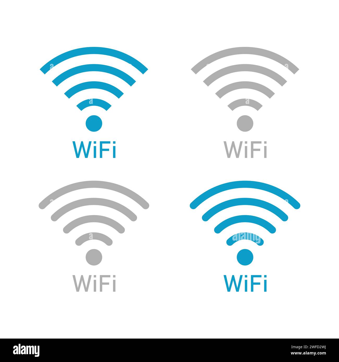 Wifi icons. Internet network. Communication, internet concept. Vector ...
