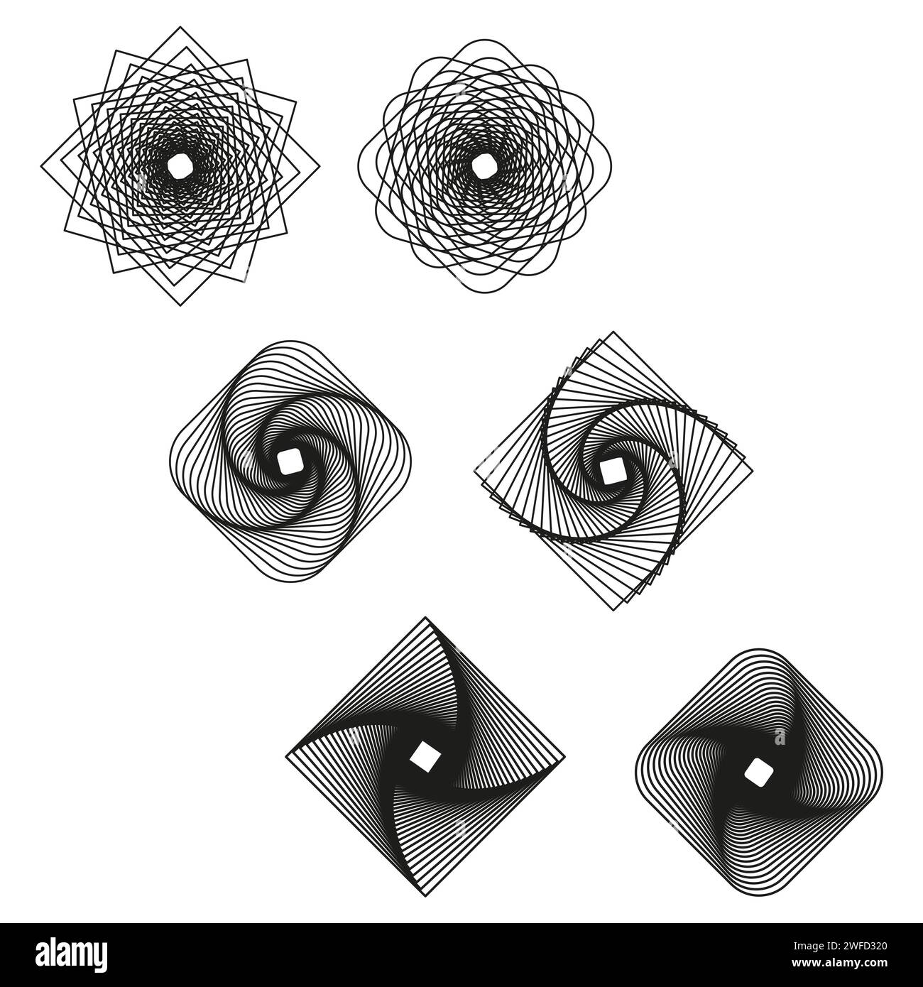 Line Figures Perspective Geometric Element Vector Illustration Stock Image Eps 10 Stock