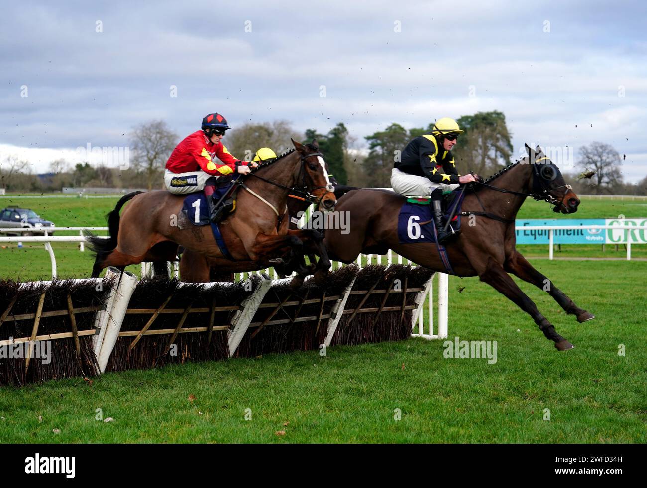 Jack In The Box ridden by jockey Robert Williams (right) and Cuthbert ...