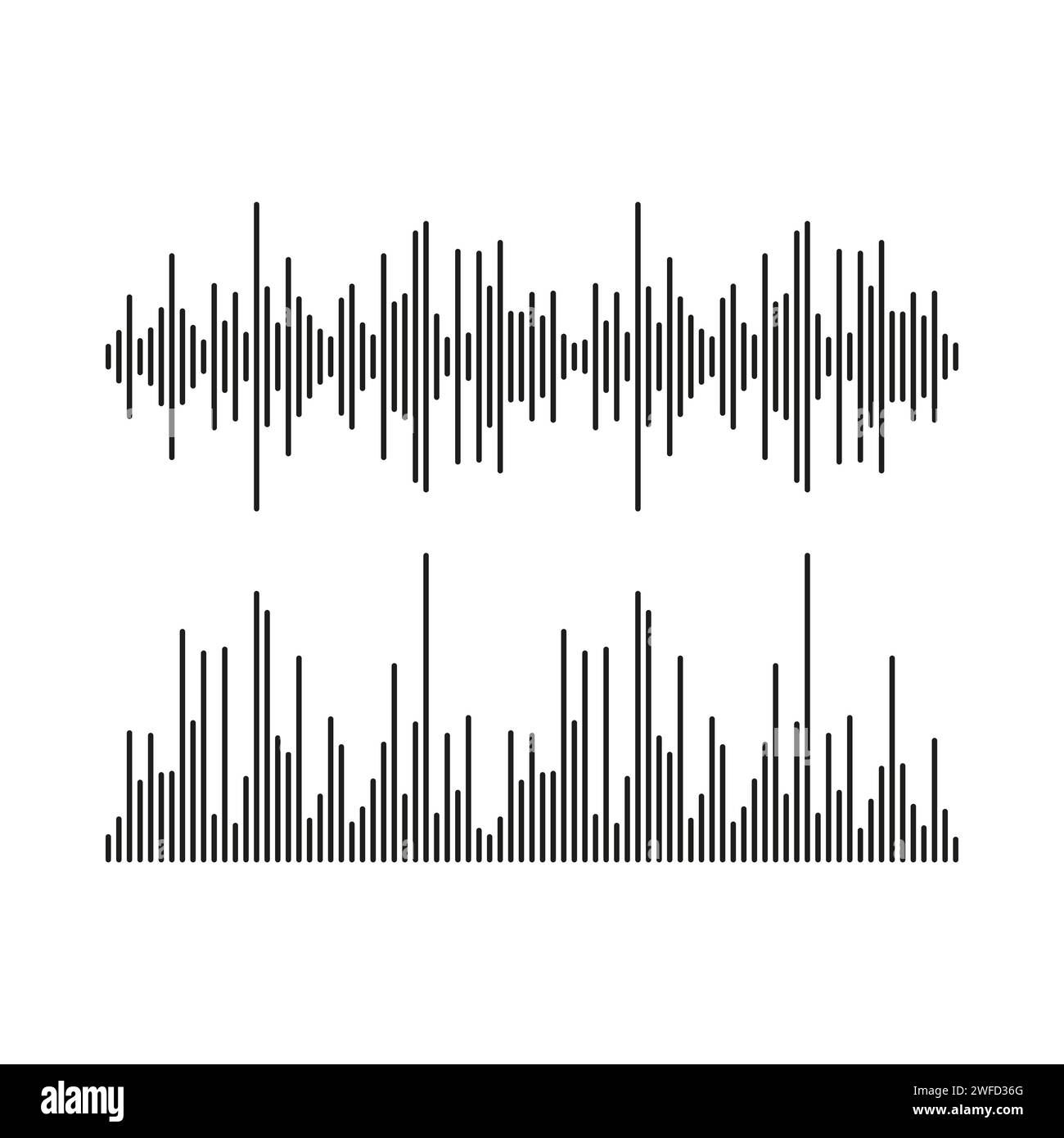 Abstract sound waves. Music track sound wave. Vector illustration. EPS 10 Stock Vector Image ...