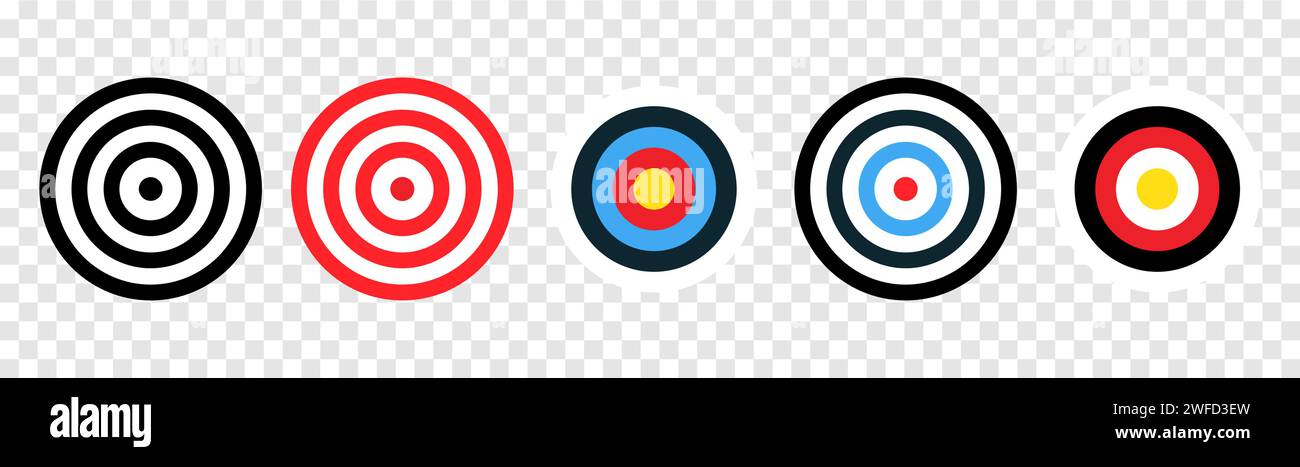 colored targets. Vector illustration. stock image. EPS 10 Stock Vector ...