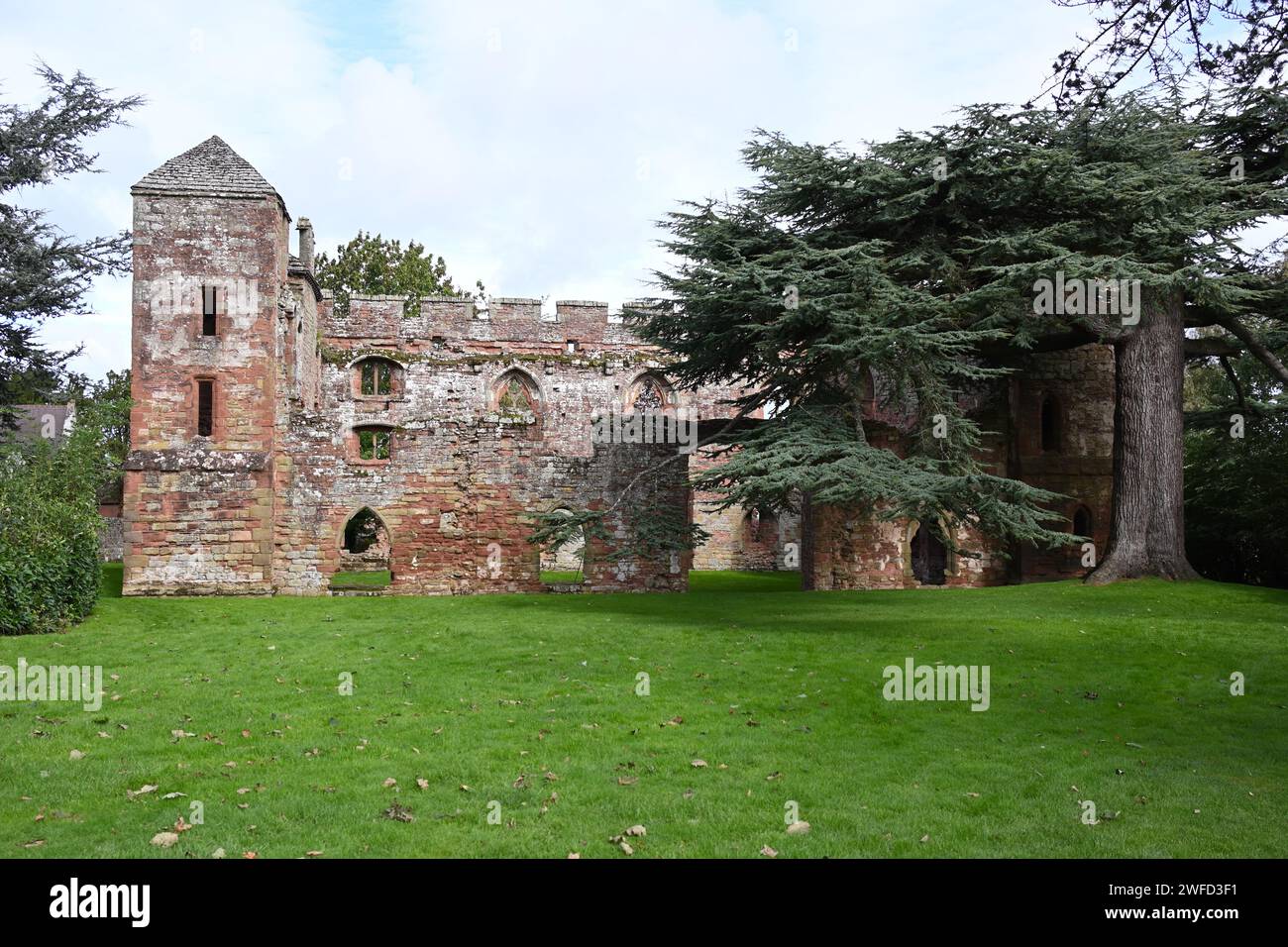 Acton Burnel castle, a 13th century fortified manor house in Acton ...