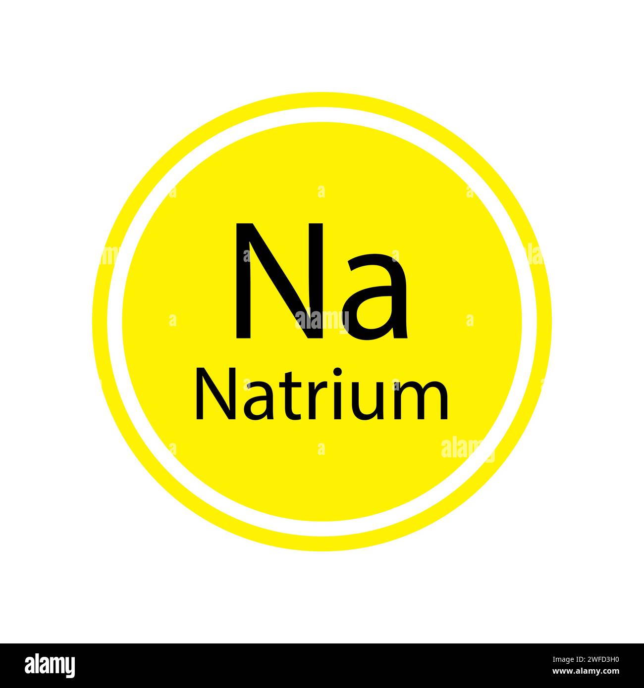 Natrium icon. Natural organic nutrition. Vector illustration. stock ...
