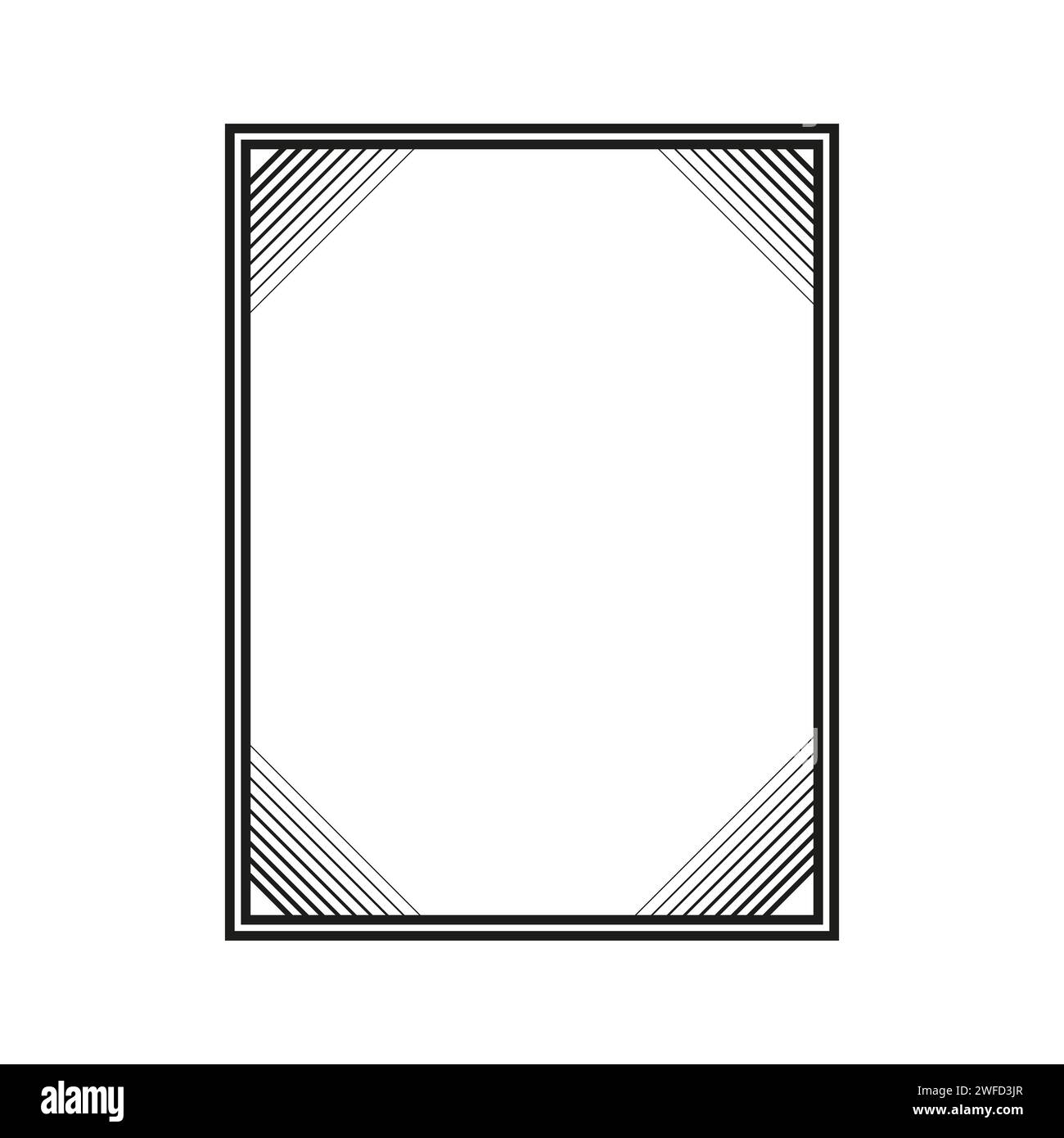 simple frame for decorative design. Design element. Elegant decoration ...