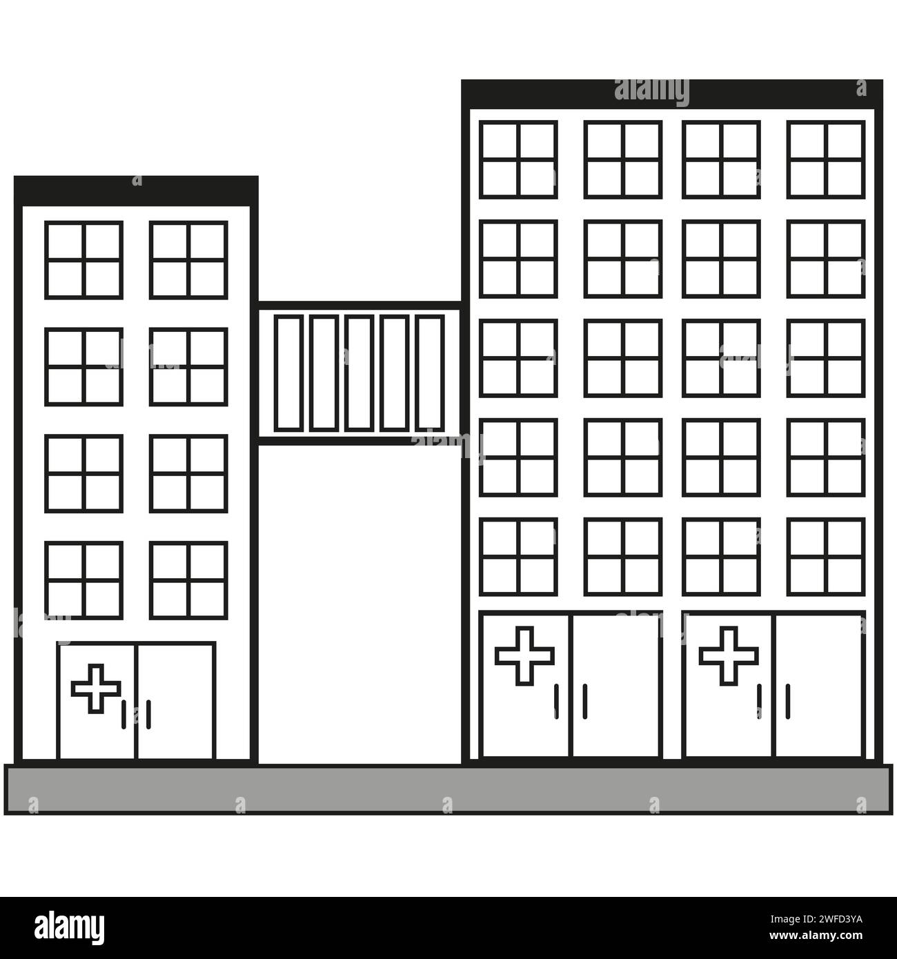 High-rise building icon. Modern concept design. Vector illustration. stock image. EPS 10 Stock ...