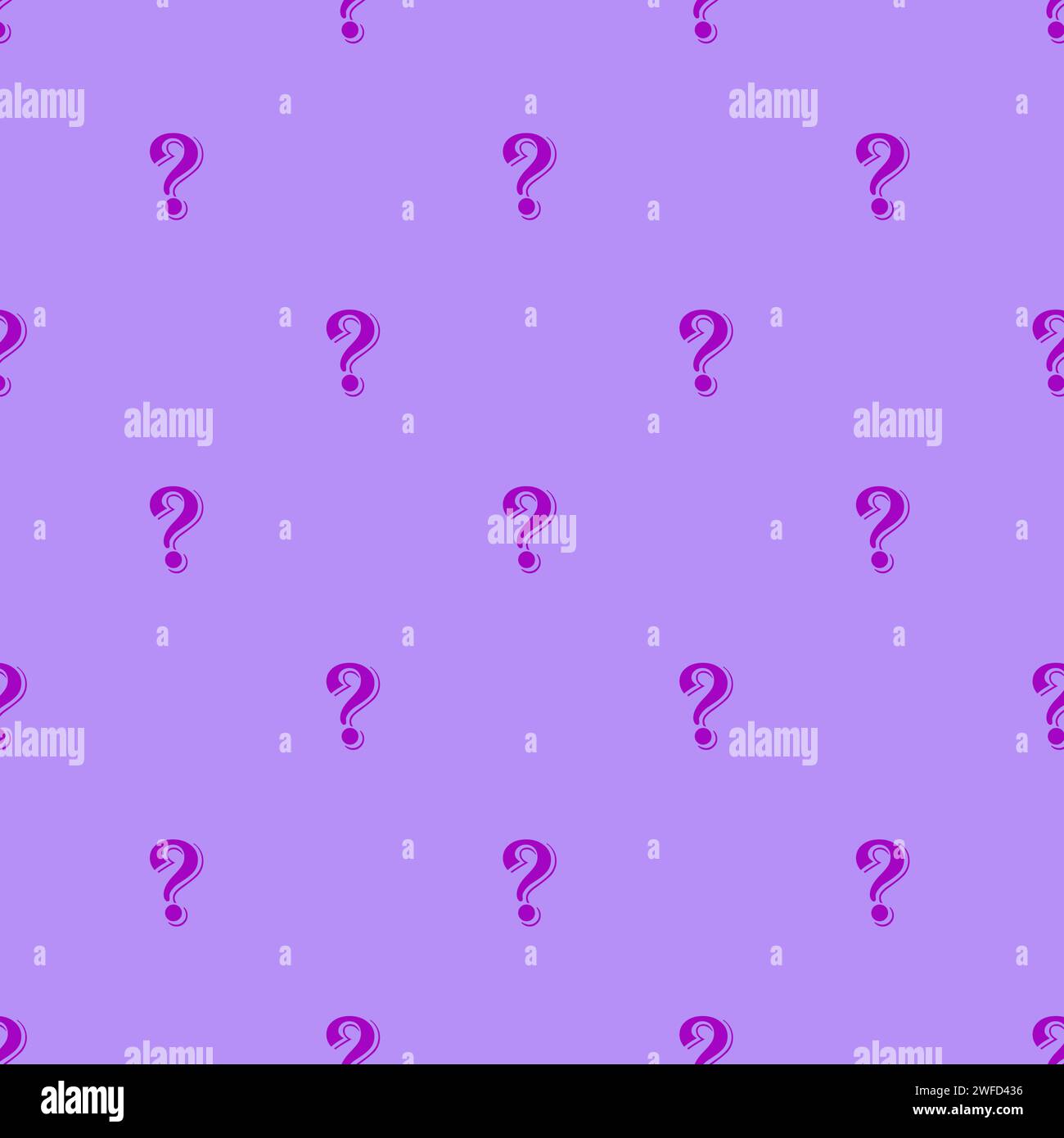 Pattern of purple question mark on lavender background Stock Photo - Alamy
