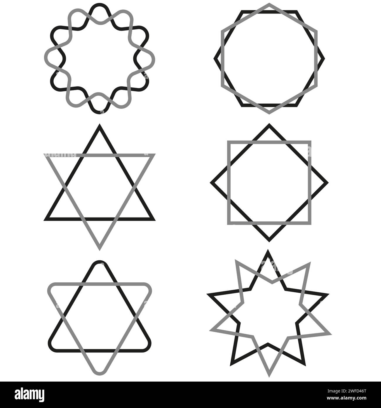 Particle icons Cut Out Stock Images & Pictures - Alamy