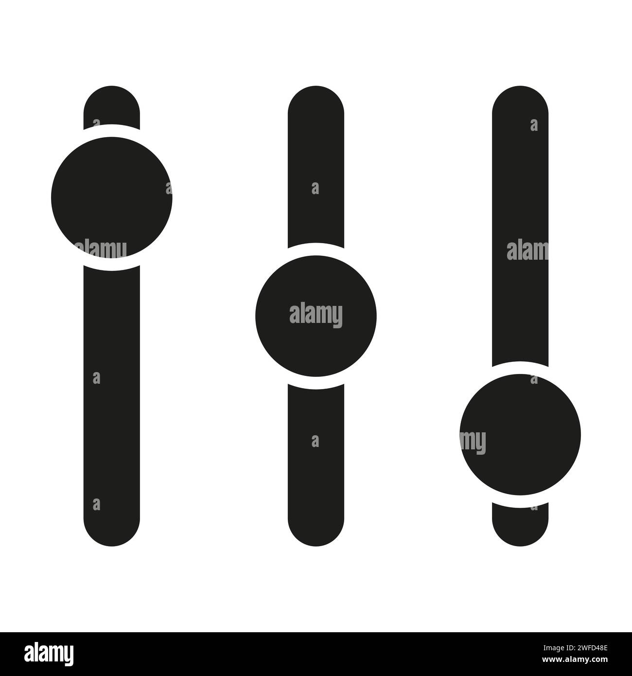 Sliders vector vectors hi-res stock photography and images - Alamy