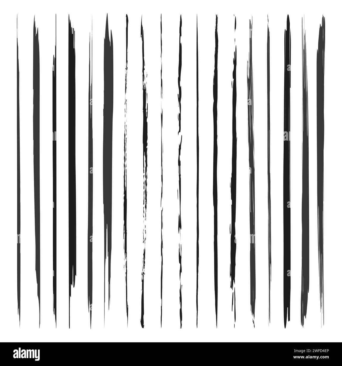 hand line marker. Design elements. Grunge texture. Vector illustration ...