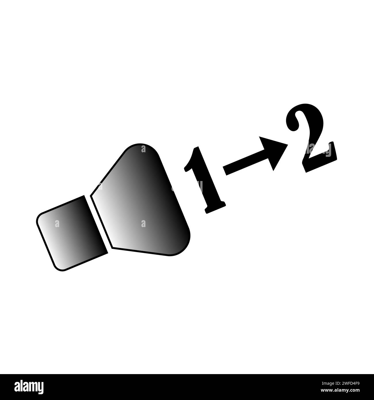 button with speaker arrow. Telephone sign. Call symbol. Vector ...