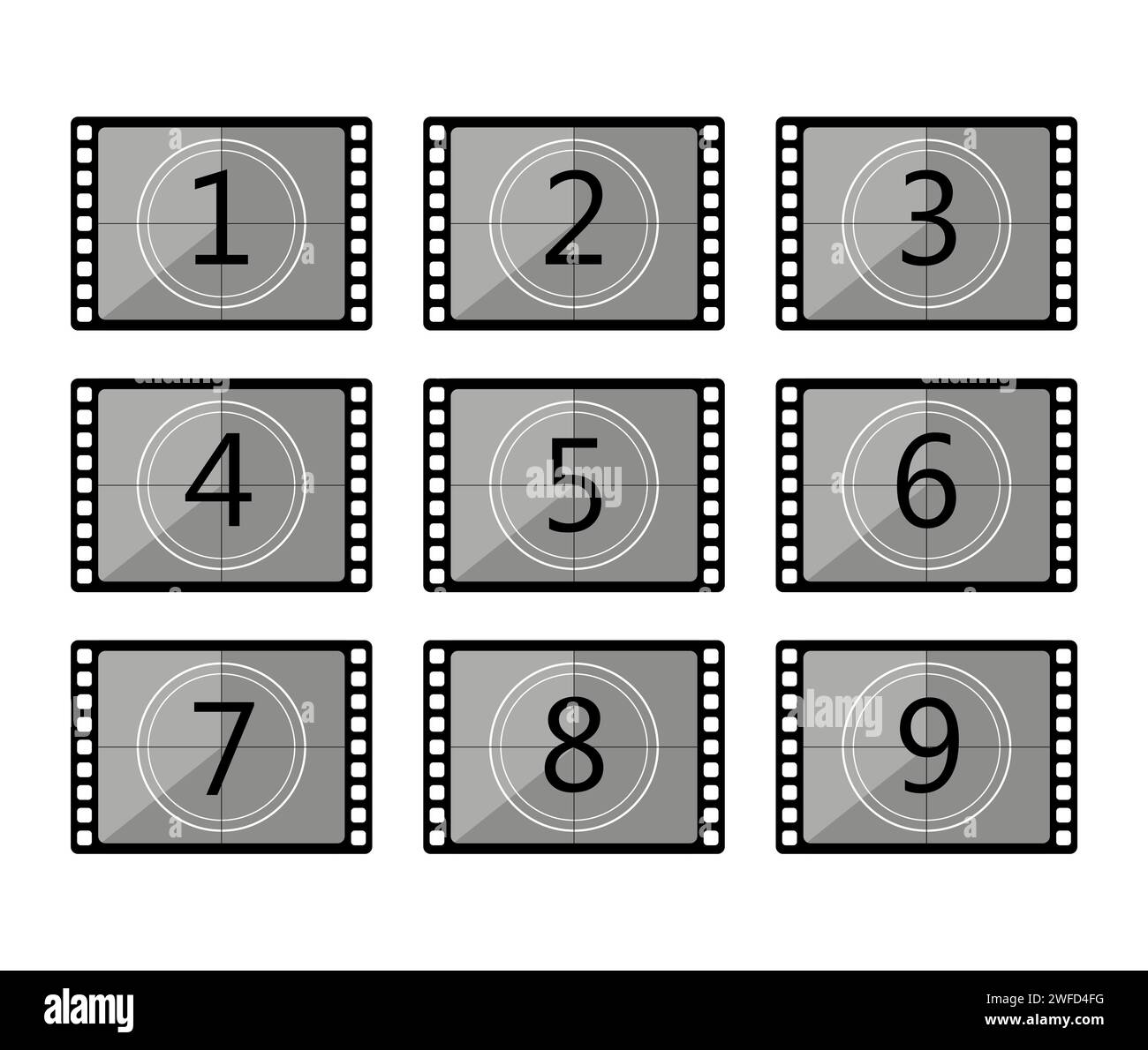film strip figures. Vector illustration. stock image. EPS 10 Stock Vector Image & Art - Alamy