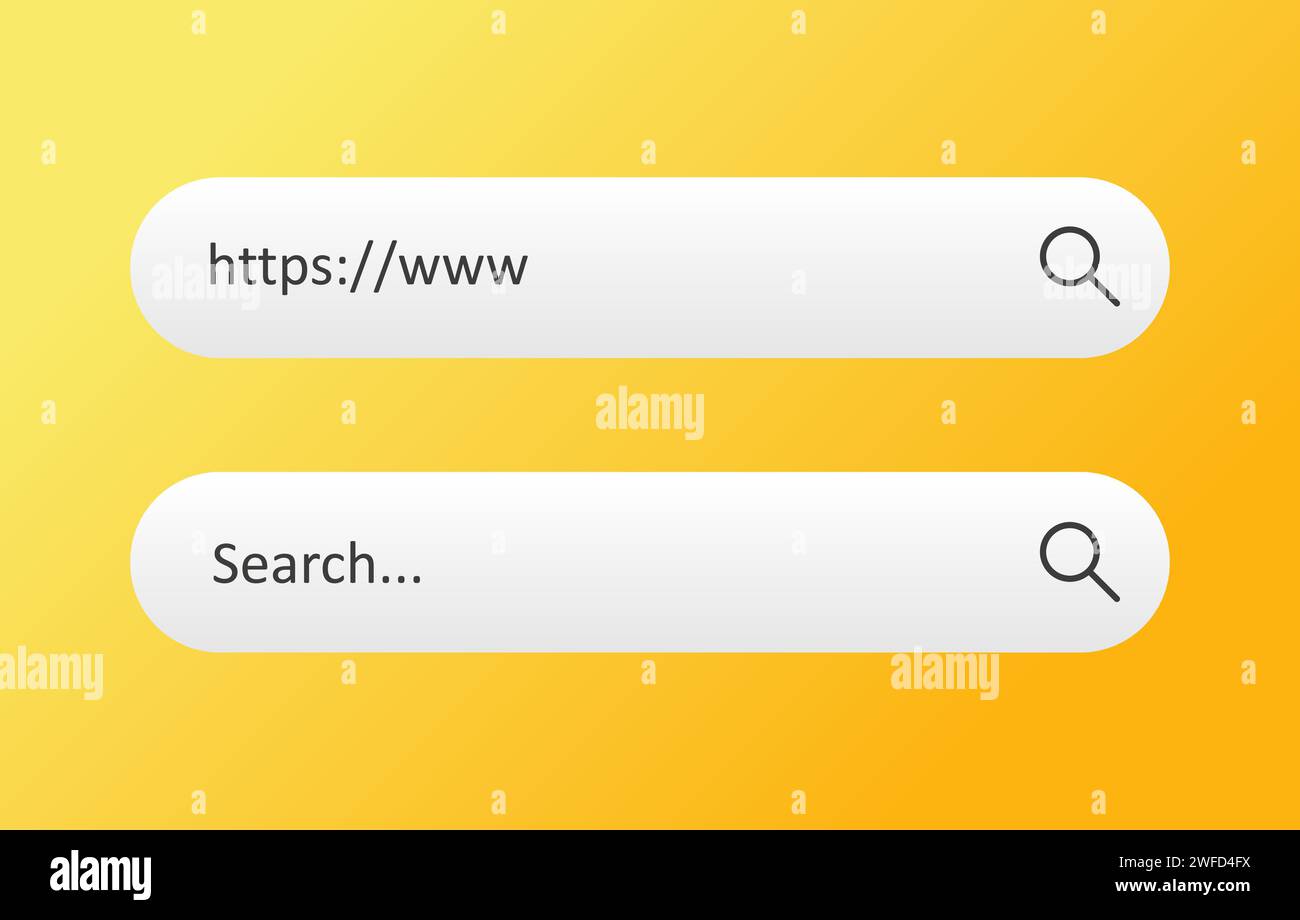 Address bar vector vectors hi-res stock photography and images - Alamy