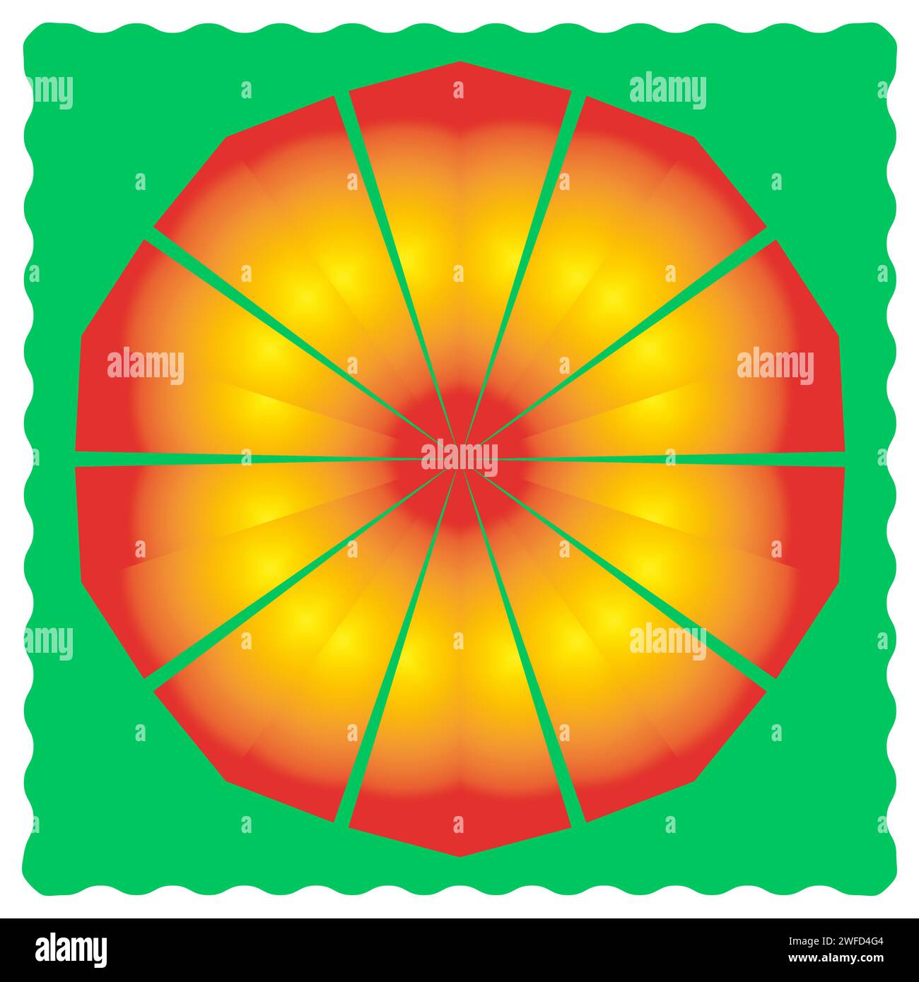 Orange big sectors circle for print design. Vector illustration. stock image. EPS 10 Stock ...
