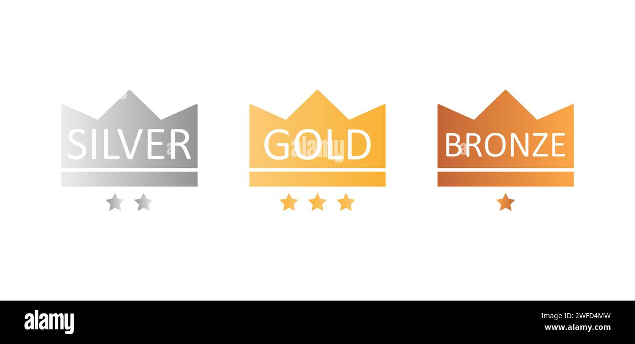 Royal banner with set crowns. Vector illustration. stock image. EPS 10 ...