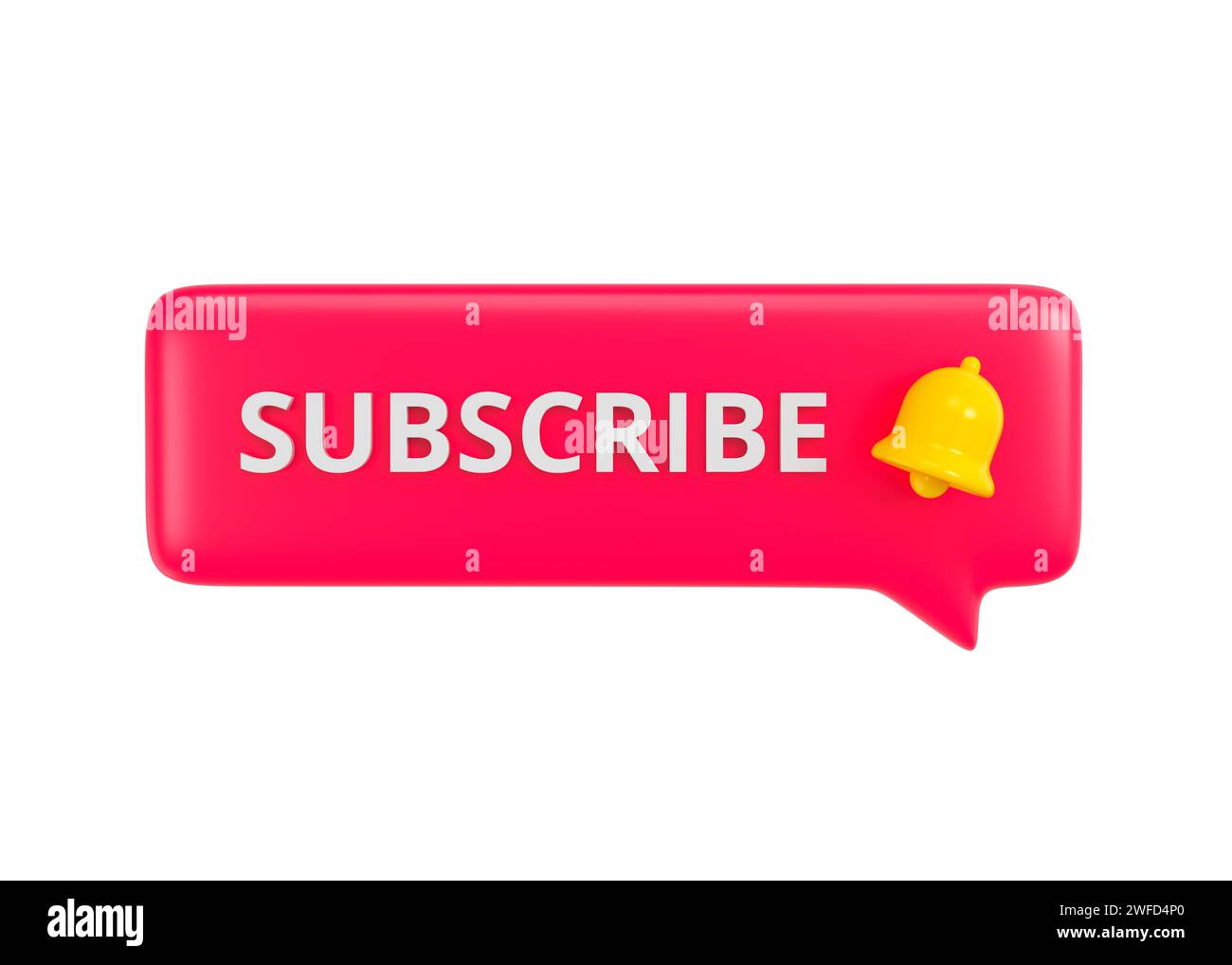 Subscribe button icon 3d Cut Out Stock Images & Pictures - Alamy