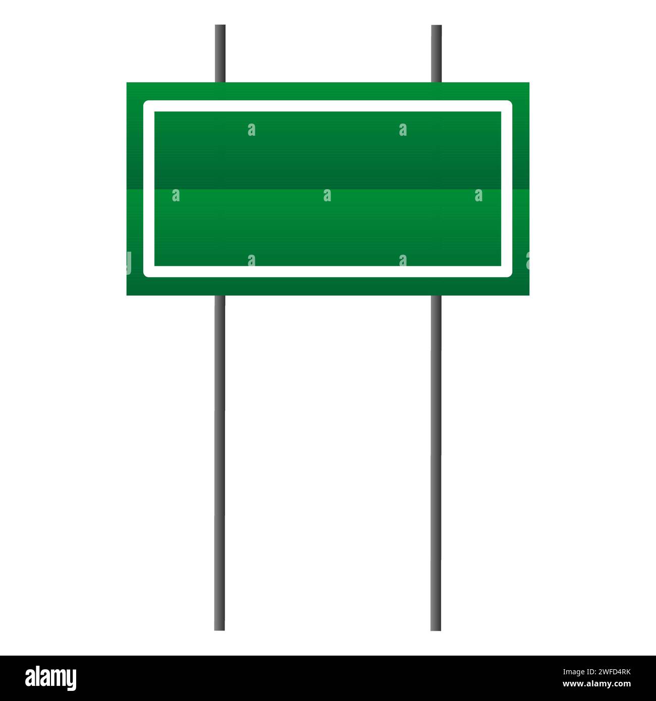 Empty road signs. Empty highway. blank road sign boards. Vector ...