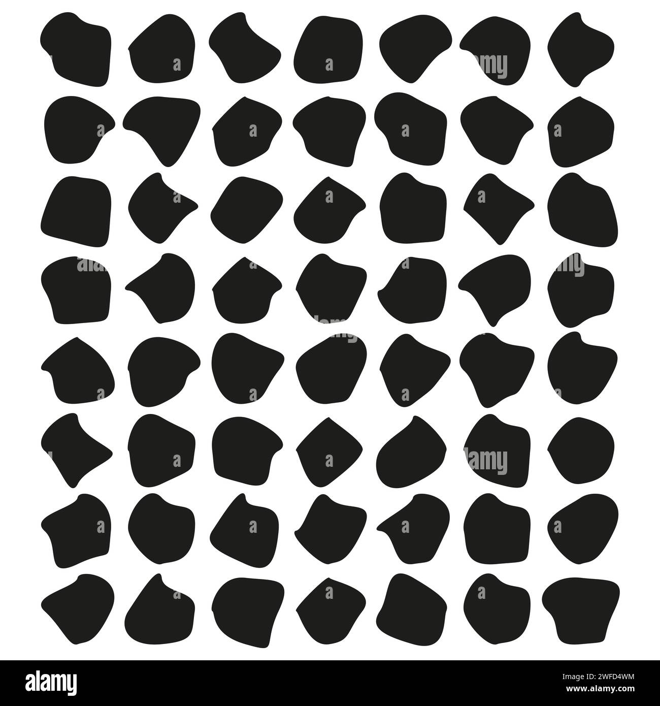 Random blotch, inkblot. Organic blob, blot. Speck shape.Splat, fleck ...