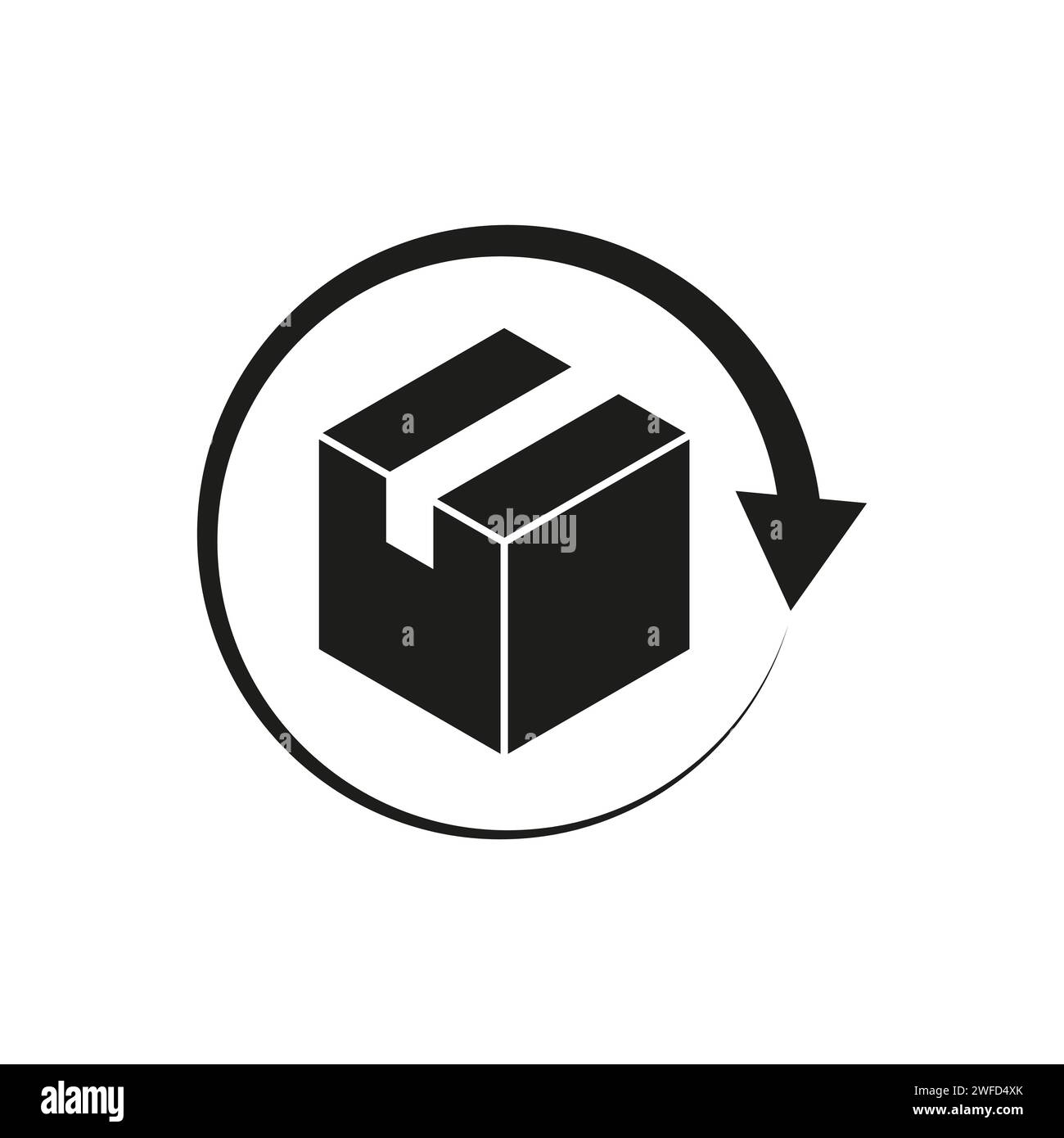 return box icon delivery shipping. concept for graphic design, logo ...
