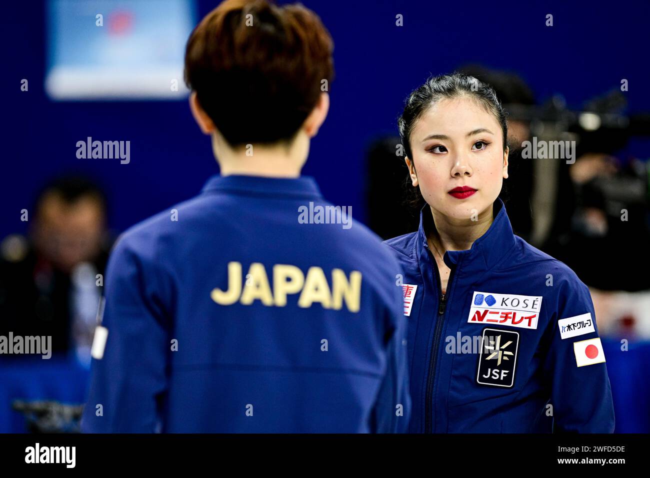 Utana YOSHIDA & Masaya MORITA (JPN), during Ice Dance Practice, at the ...