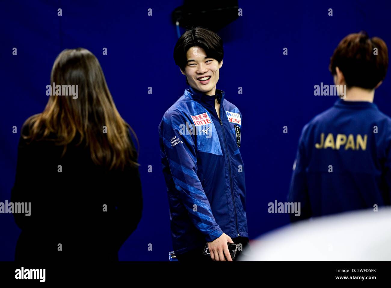 Azusa TANAKA & Shingo NISHIYAMA (JPN), during Ice Dance Practice, at ...