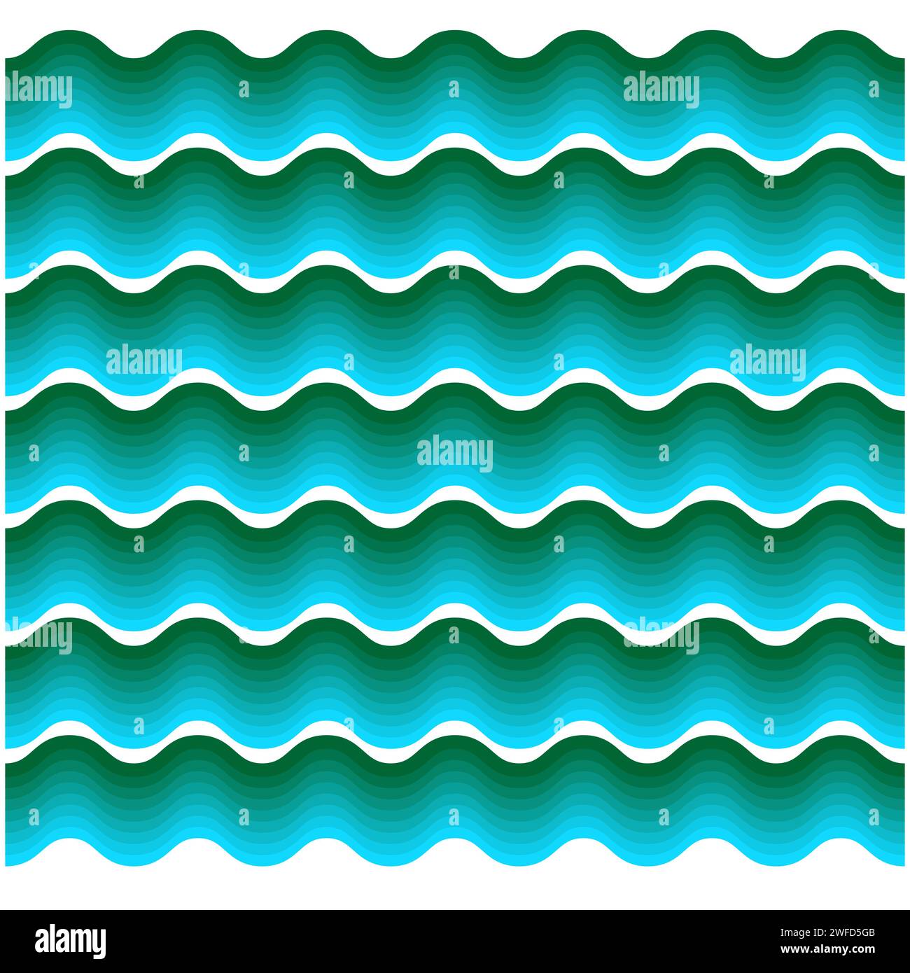 turquoise waves background. Square vintage tile. Concept graphic design ...