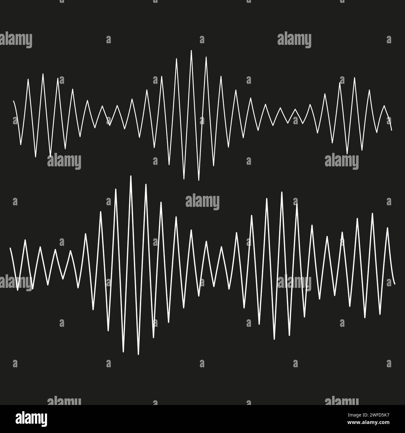Sound wave black background. Dark background. Digital technology ...