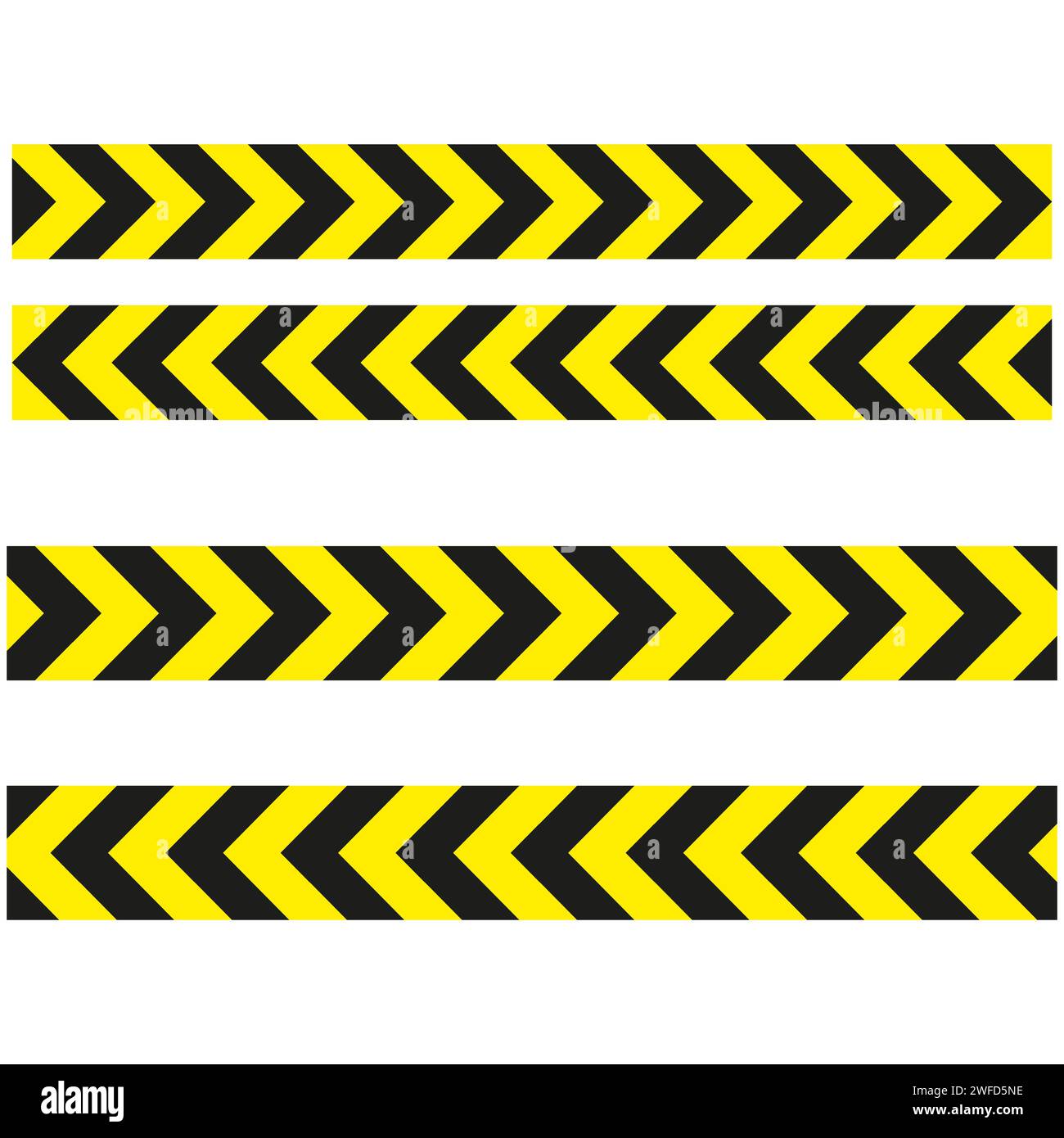 Ribbon banner with yellow tape barrier. Sign forbidden. Vector ...