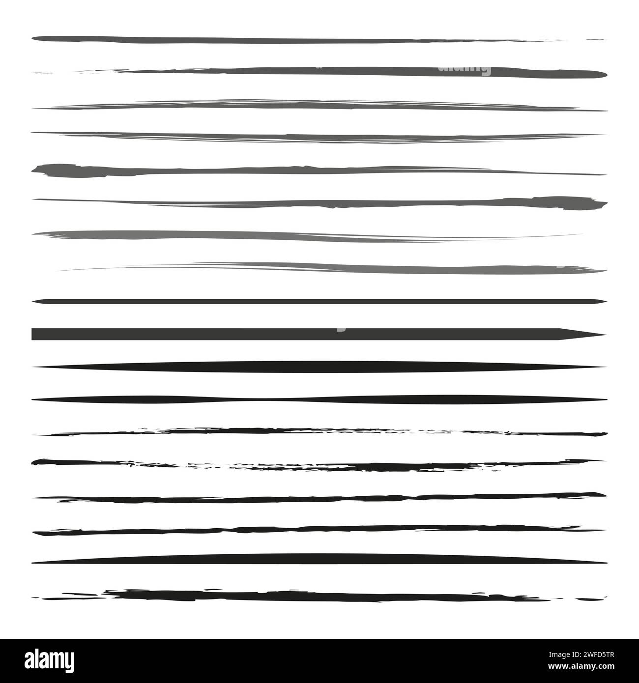 Brush lines in sketch style. Grunge texture. Vector illustration. EPS ...