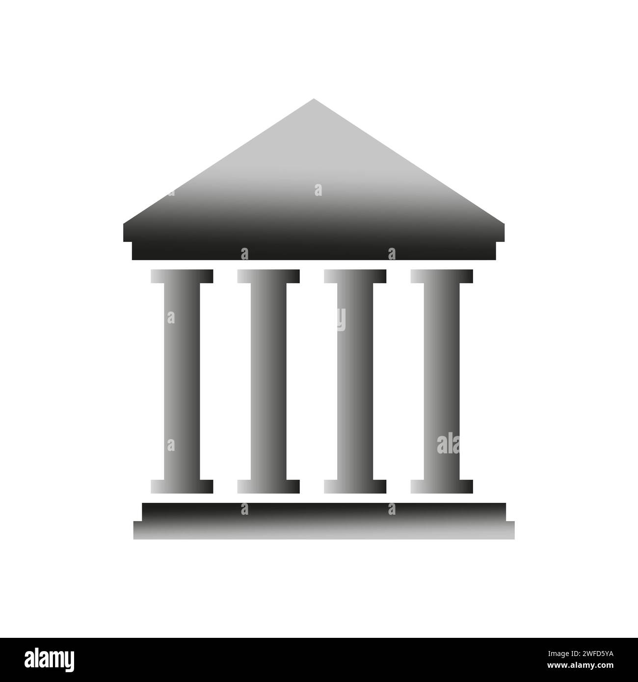 Columns with a roof. Vector illustration. EPS 10 Stock Vector Image ...