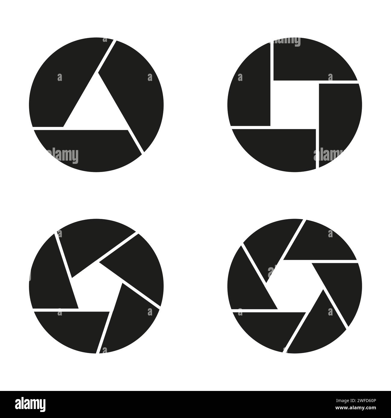Simple Camera Shutter Silhouettes Aperture Shutter Symbol Camera