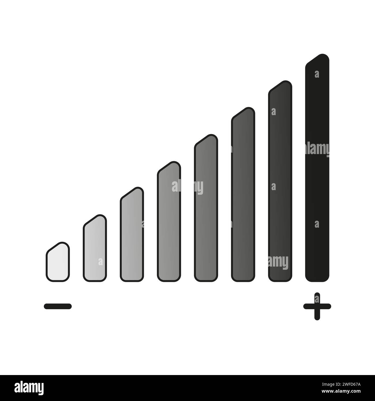 volume adjustment icon. Vector illustration. EPS 10 Stock Vector Image & Art - Alamy