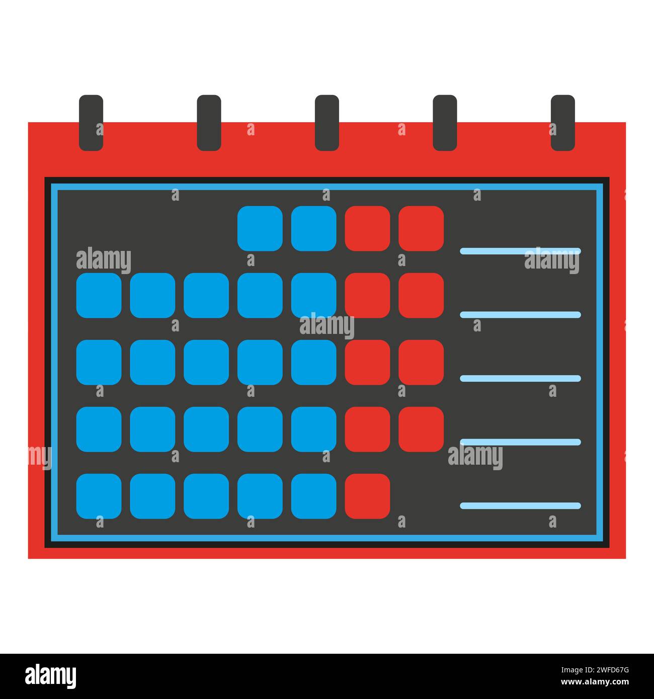 Calendar for paper design. Reminder schedule. Meeting appointment time ...