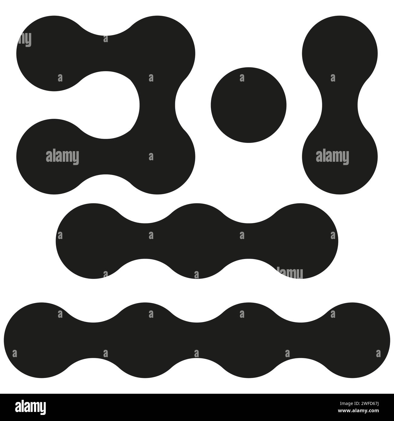 Connected ball. Geometric pattern. Technology round. Vector ...