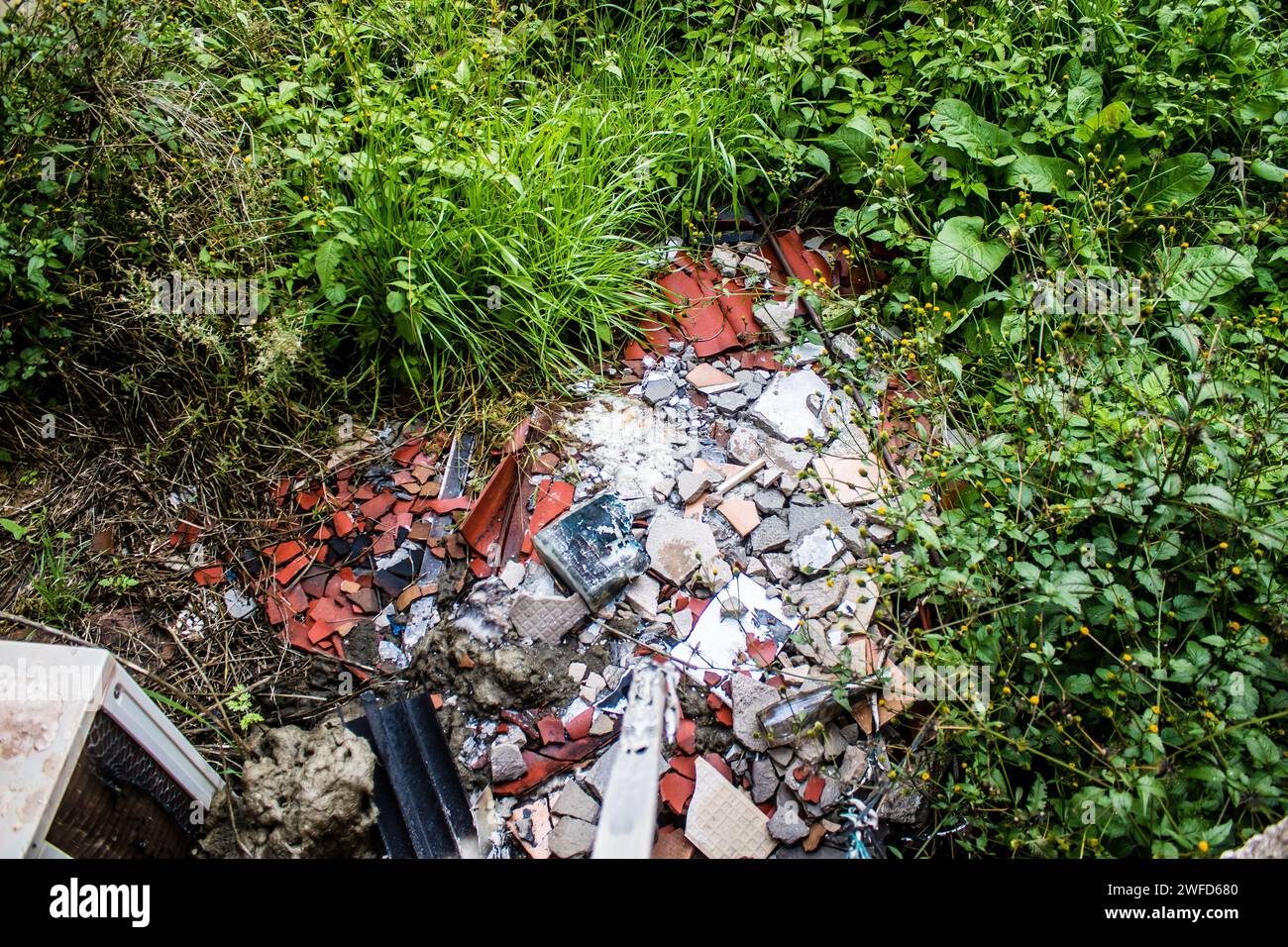Kfar Aza kibbutz, Israël - January 29, 2024 Aftermath of the attack on ...