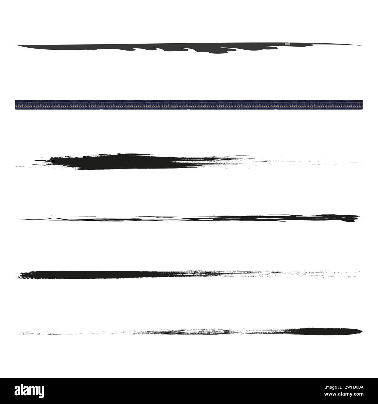 brush strips for paper design. Abstract grunge background. Seamless ...