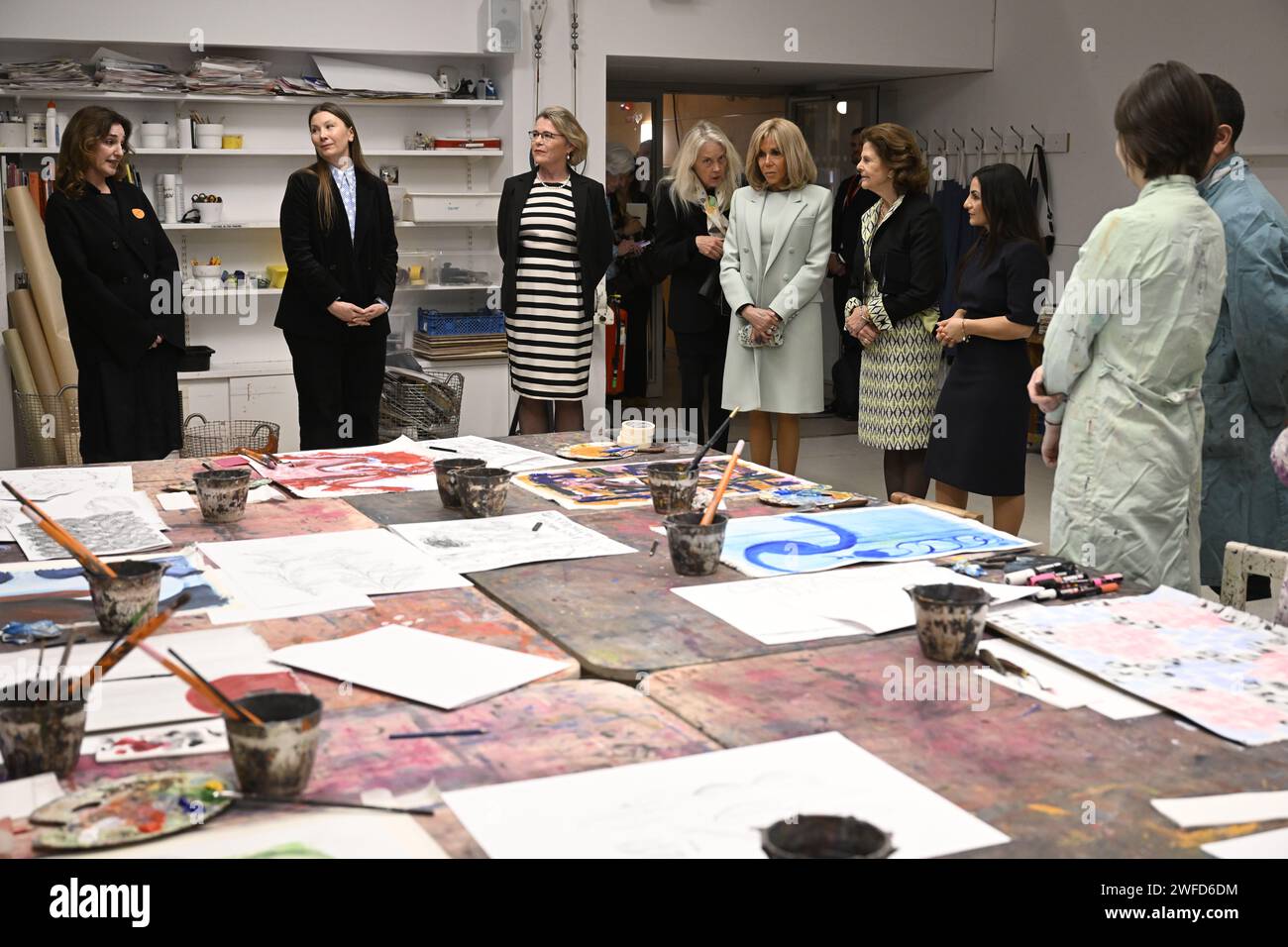 Brigitte macron young hi-res stock photography and images - Alamy