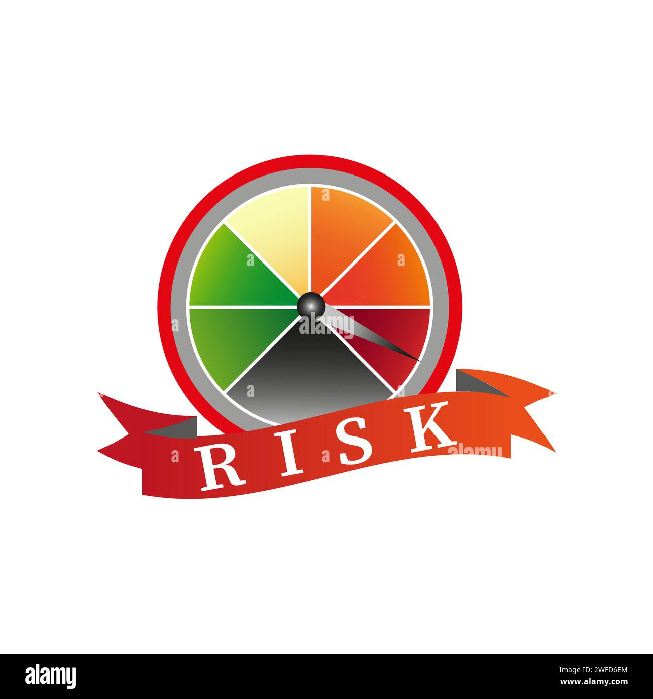 Risk speedometer. Business success. Information sign business concept ...
