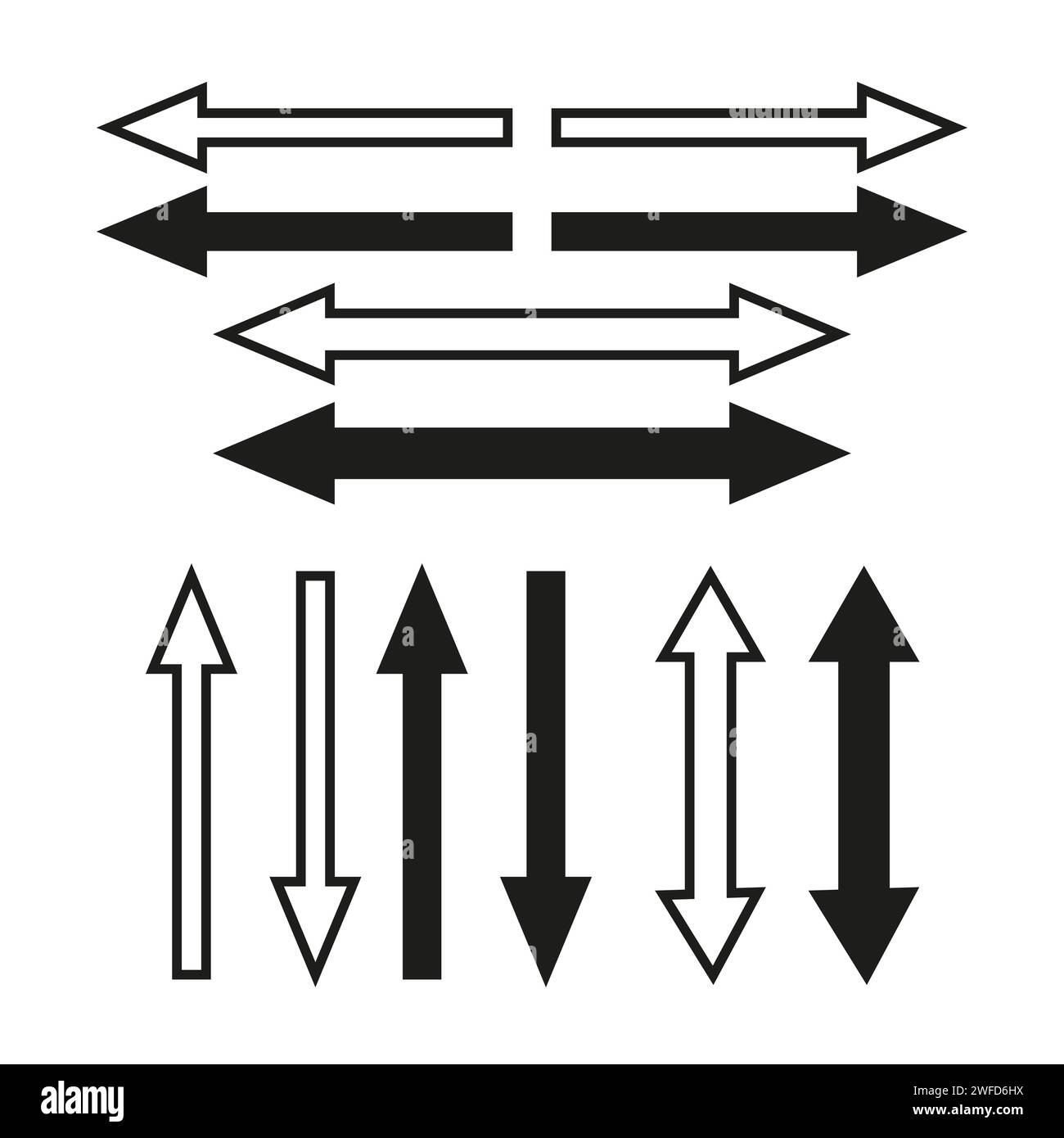 straight arrows. Vector illustration. stock image. EPS 10 Stock Vector ...