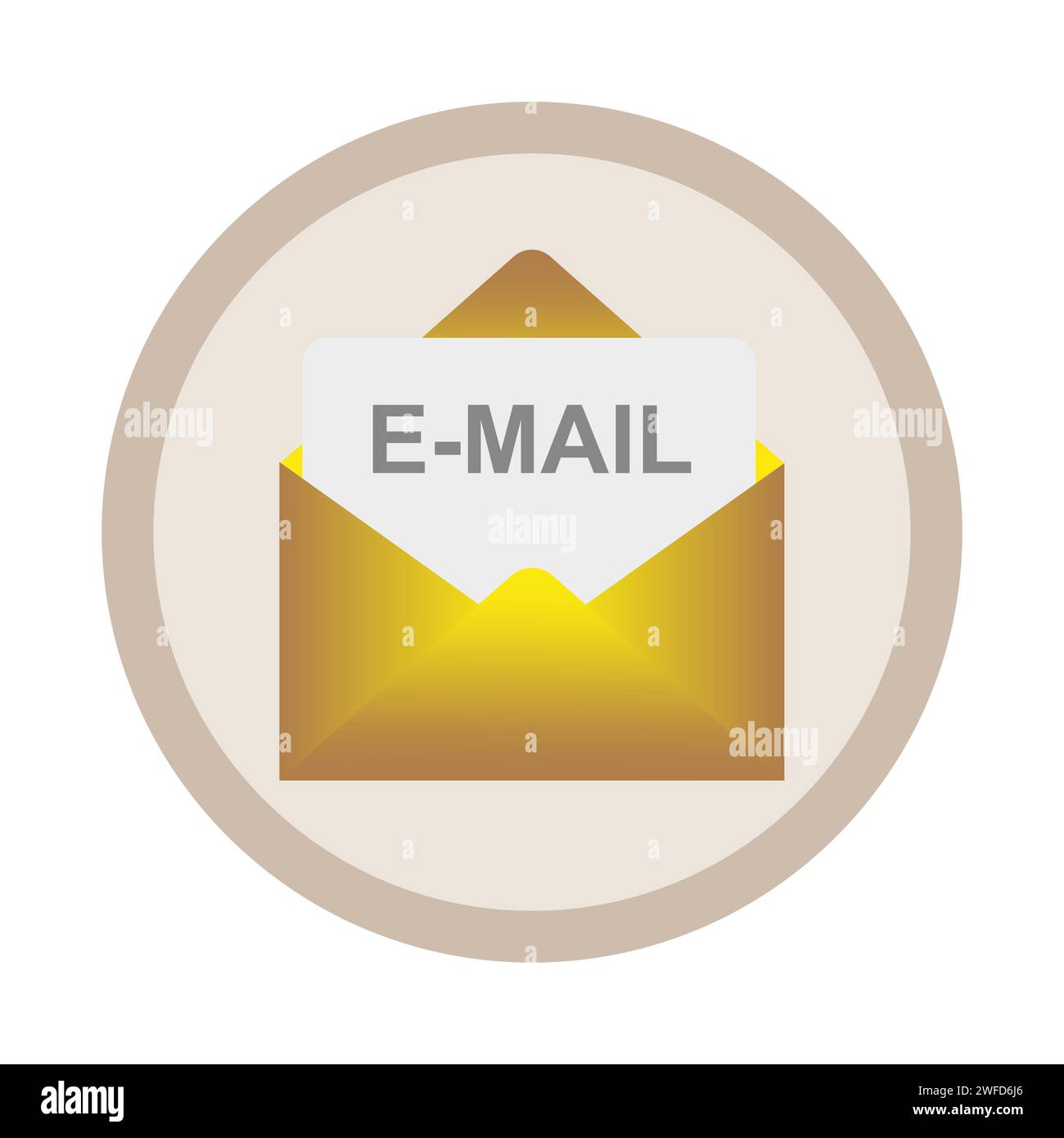 Contact us email icon glossy Stock Vector Images - Alamy