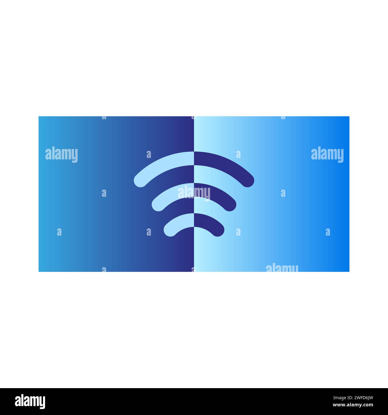 blue wifi background. Blue abstract futuristic background. Internet ...