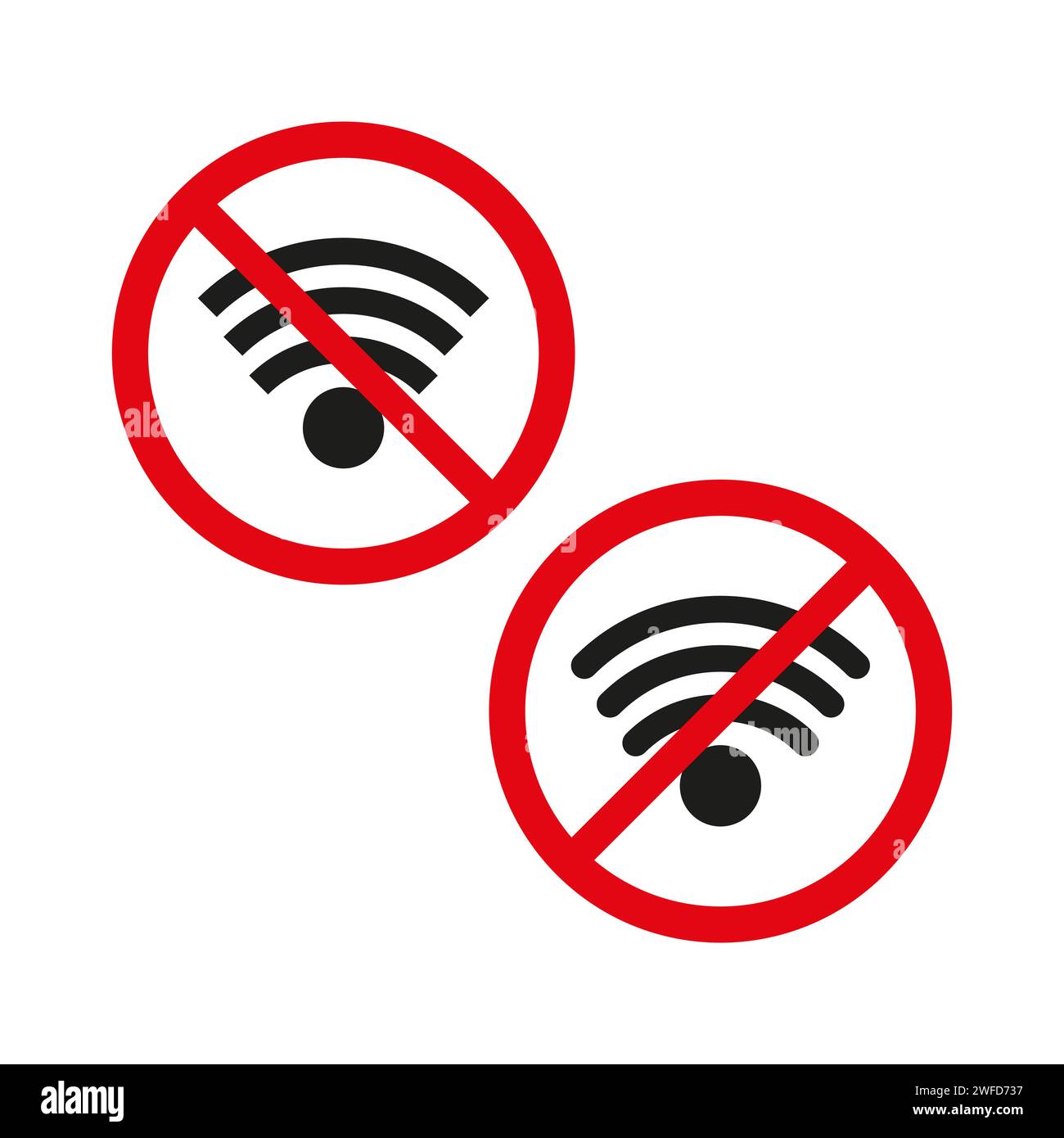 Wi-fi ban. Internet communication. Internet network concept. Vector ...