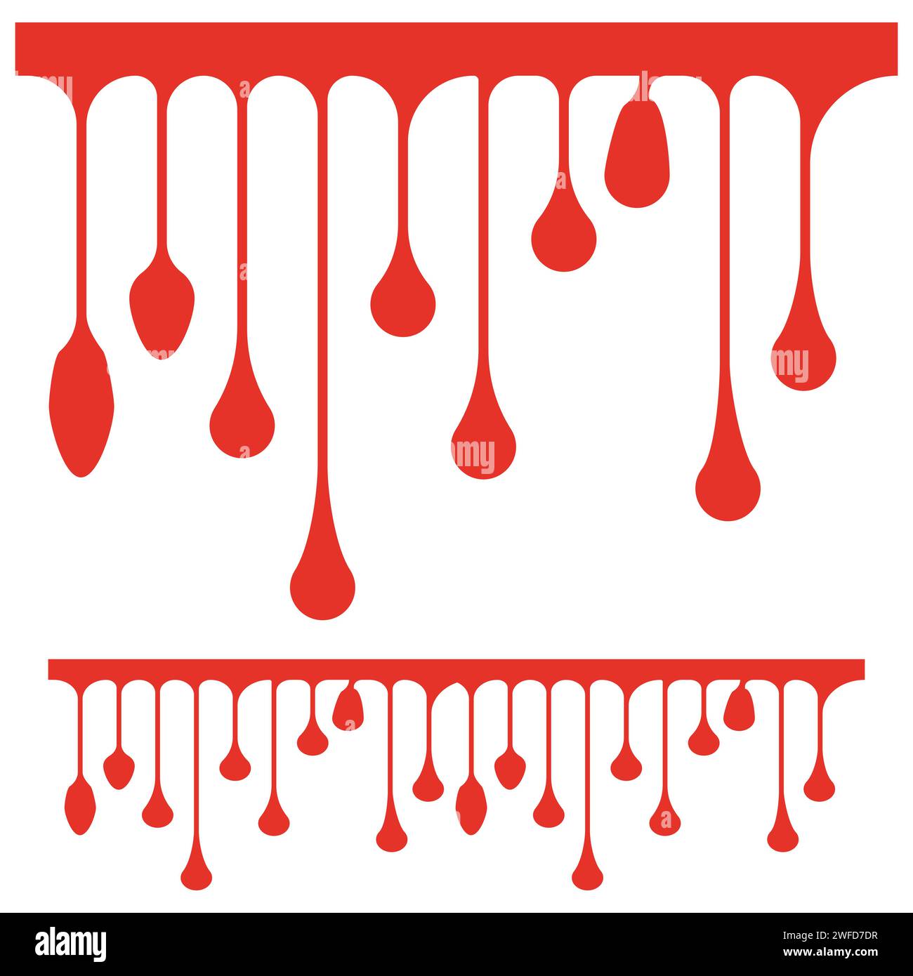 Blood or Paint Drips wider versions for wider layouts. vector ...