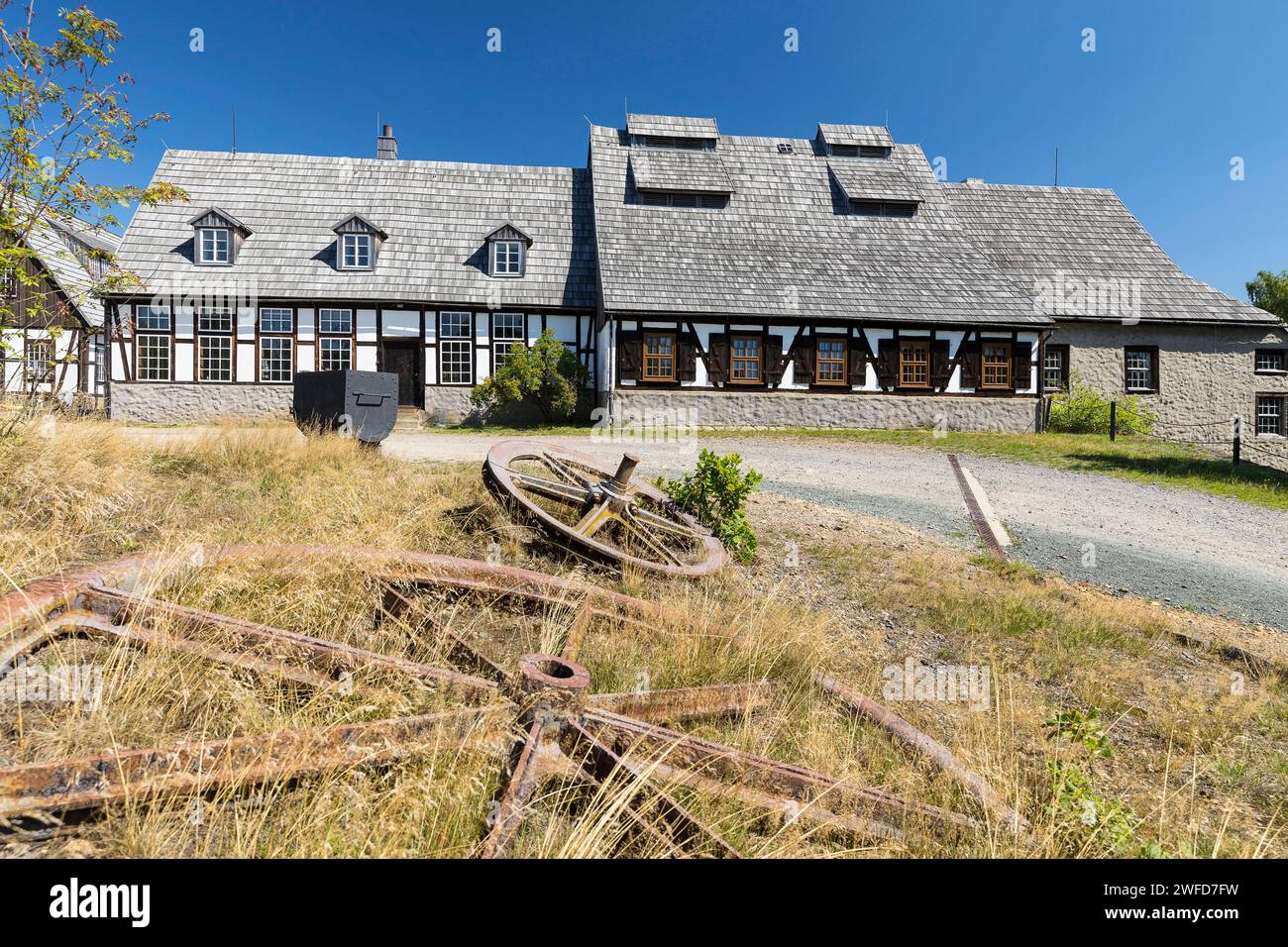 Silberbergwerk Alte Elisabeth, Außenanlagen, Freiberg, Sachsen ...