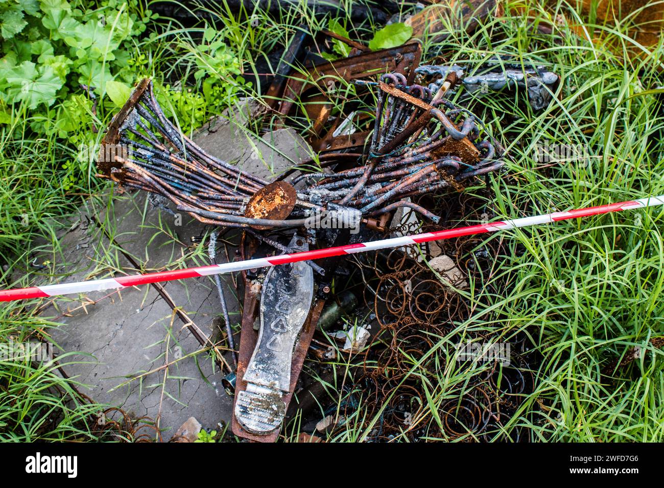 Kfar Aza kibbutz, Israël - January 29, 2024 Aftermath of the attack on ...