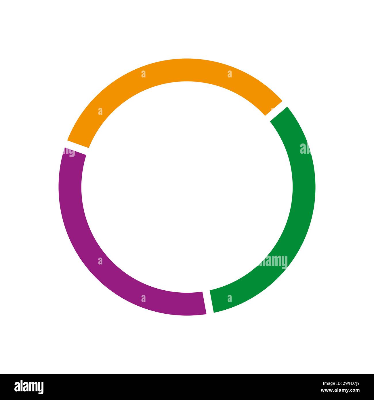 Colored circle sectors. Infographic template for marketing design ...