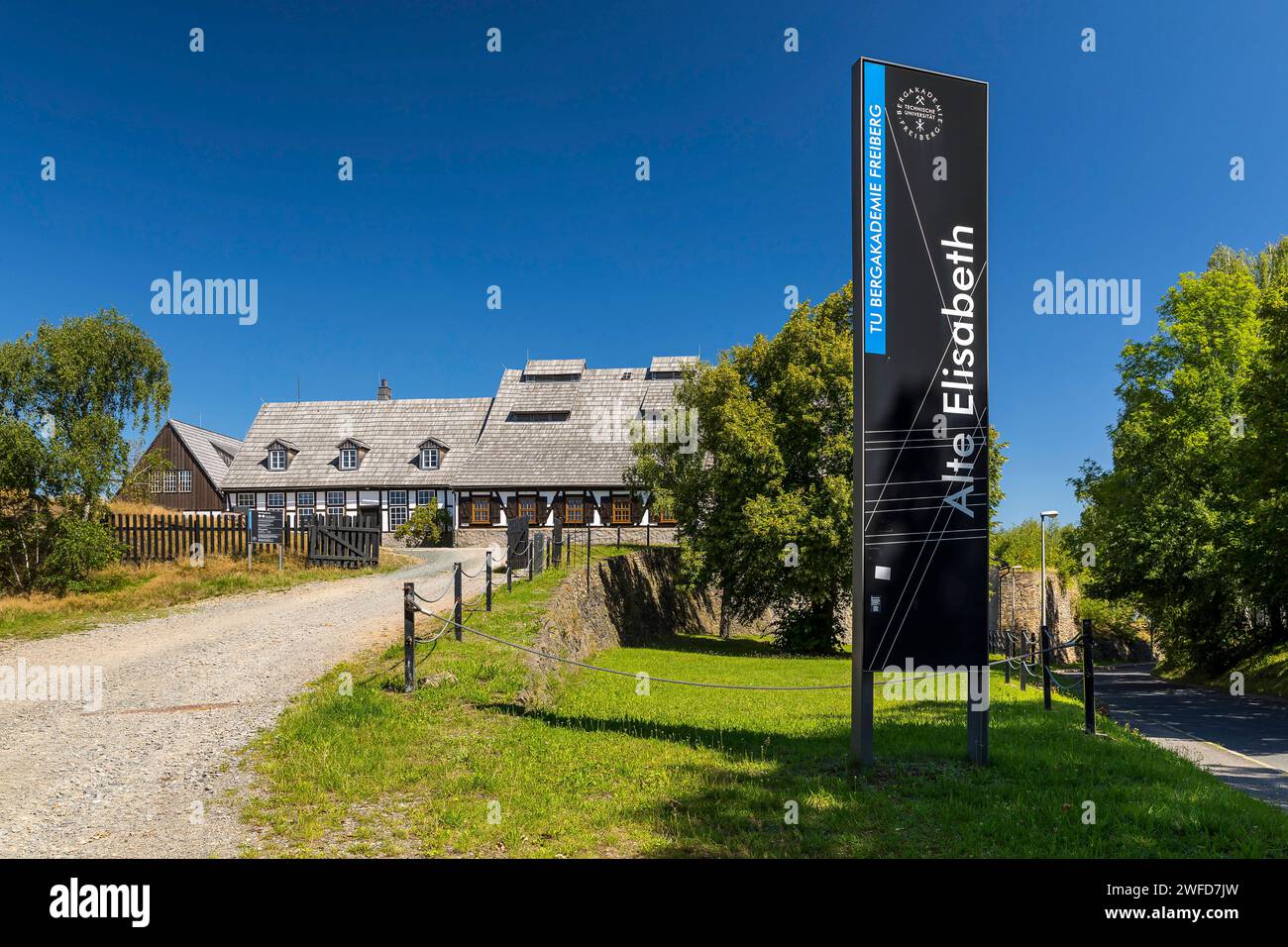 Silberbergwerk Alte Elisabeth, Außenanlagen, Freiberg, Sachsen ...
