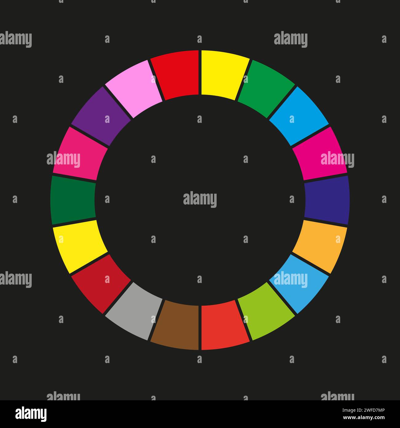 Segmented circle pie chart pie hi-res stock photography and images - Alamy